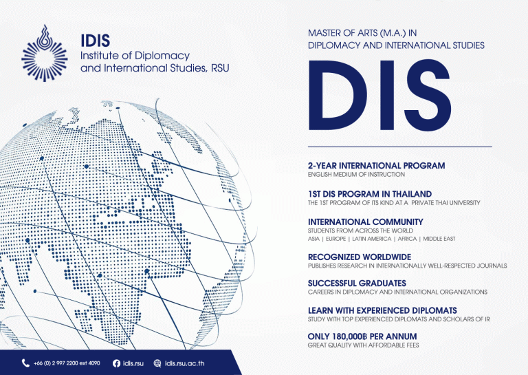 MA in Diplomacy and International Studies (DIS) - SDIS : The School of ...